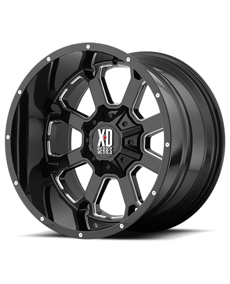 KMC XD WHEELS BUCK XD825 BLACK MILLED | Showster